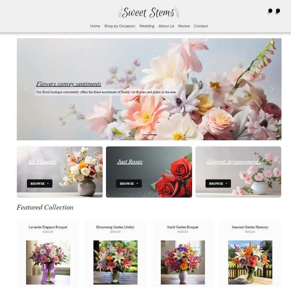 Building and hosting high quality Floral Websites | BoostFloral